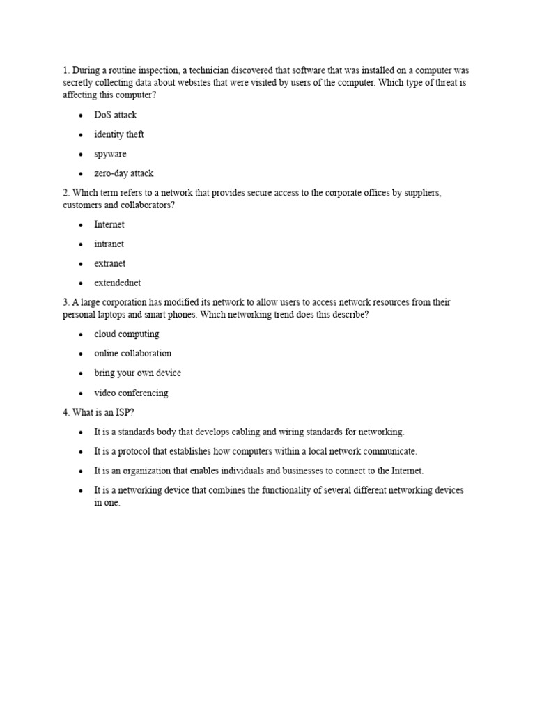 Packet Tracer Module 1-3 No Answer | PDF | Computer Network | Internet Protocol Suite
