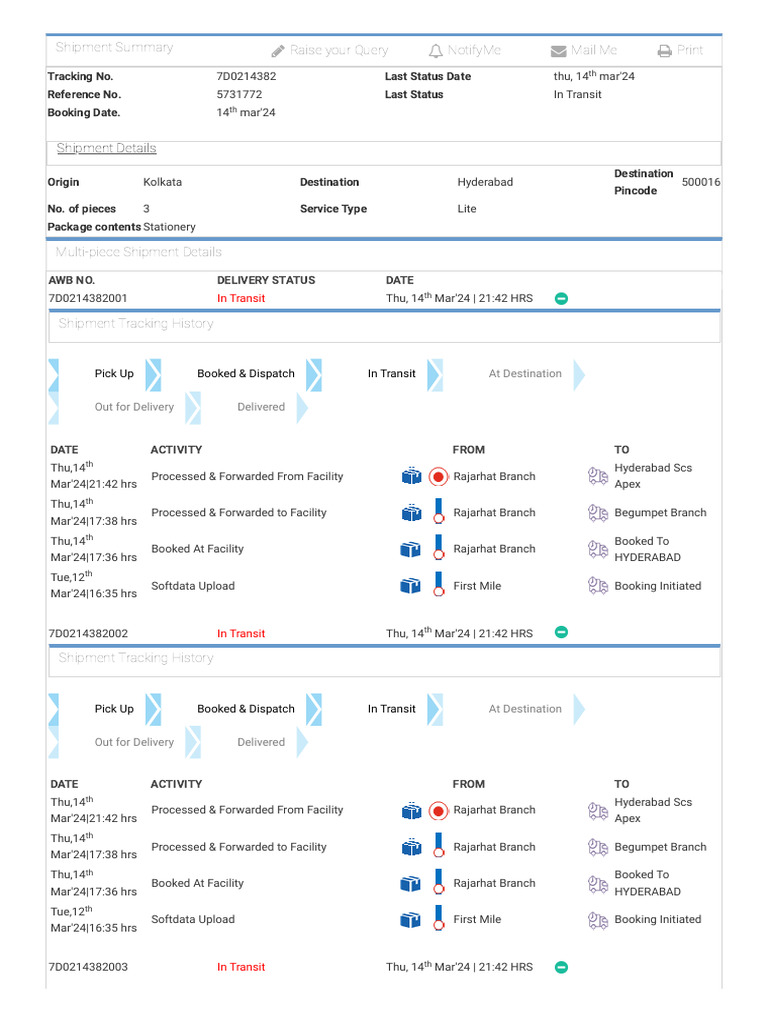 Kolkata Tracking | PDF | Freight Transport | Written Communication