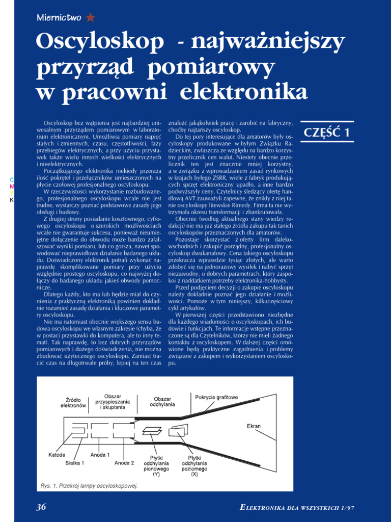 Oscyloskop cz1 | PDF