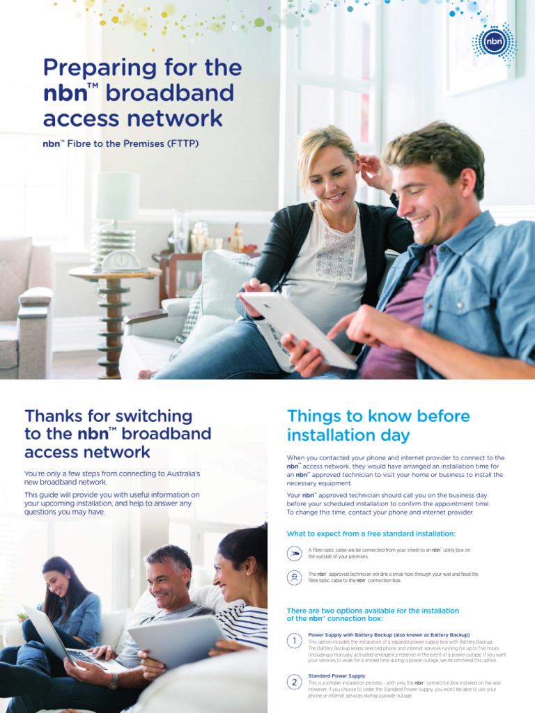 Preparing Guide FTTP - Pdf.coredownload | PDF | Wi Fi | Telephone