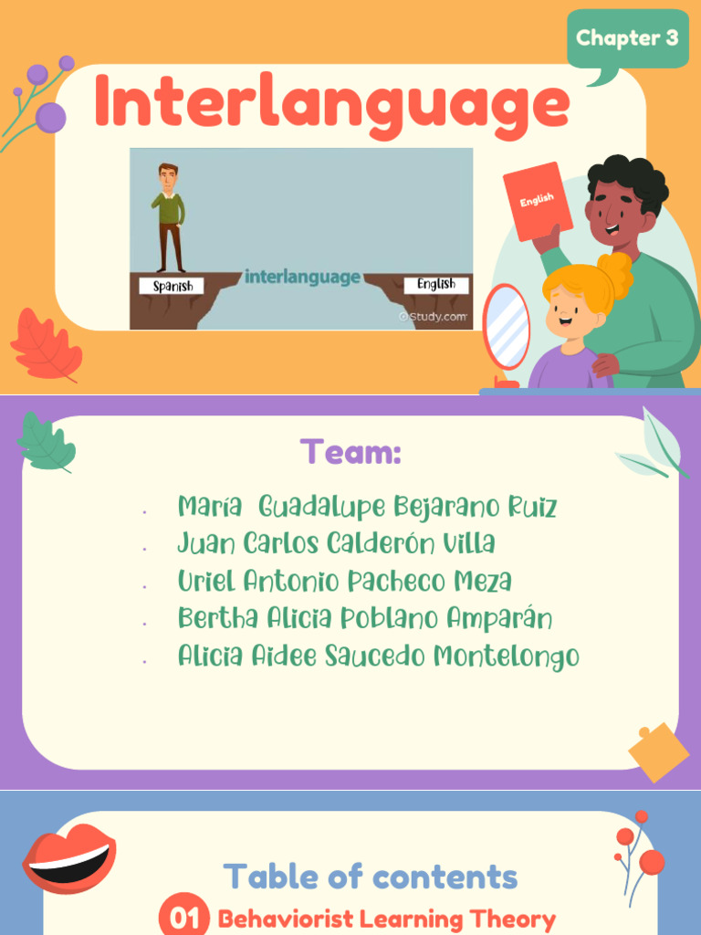 Chapter 3 Interlanguage | PDF | Reinforcement | Second Language