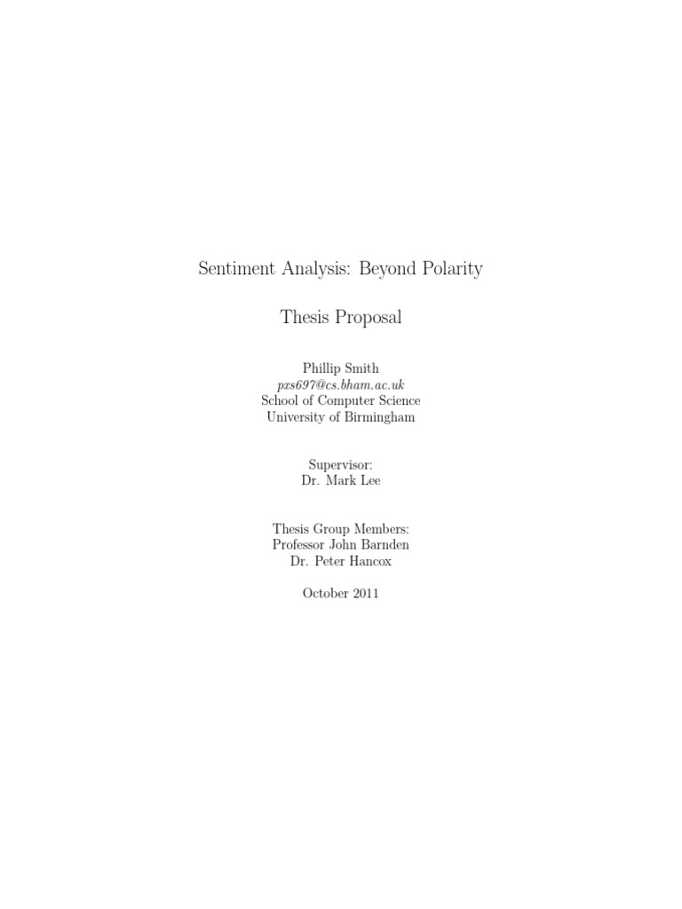 Sentiment Analysis - Beyond Polarity | PDF | Emotions | Affect (Psychology) Sentiment Analysis - Beyond Polarity | PDF | Emotions | Affect (Psychology)