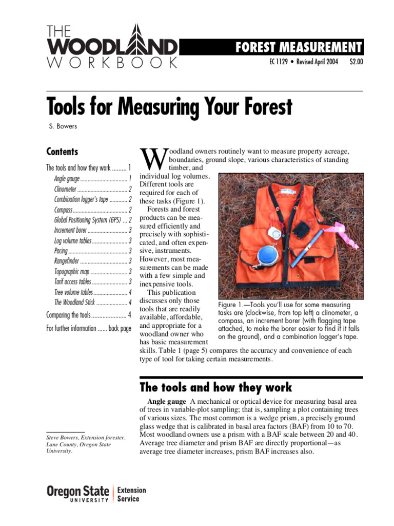 Woodland Owners' Measurement Guide | PDF | Compass | Lumber