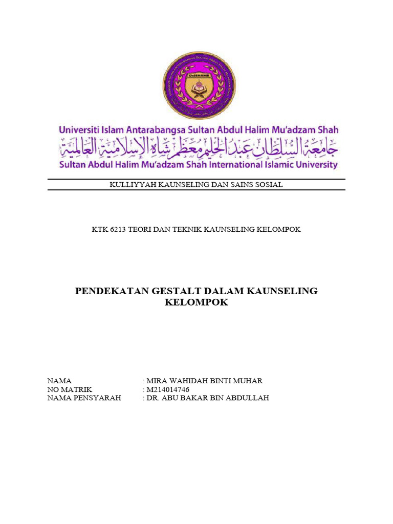 (KTK 6213) Teori Gestalt | PDF