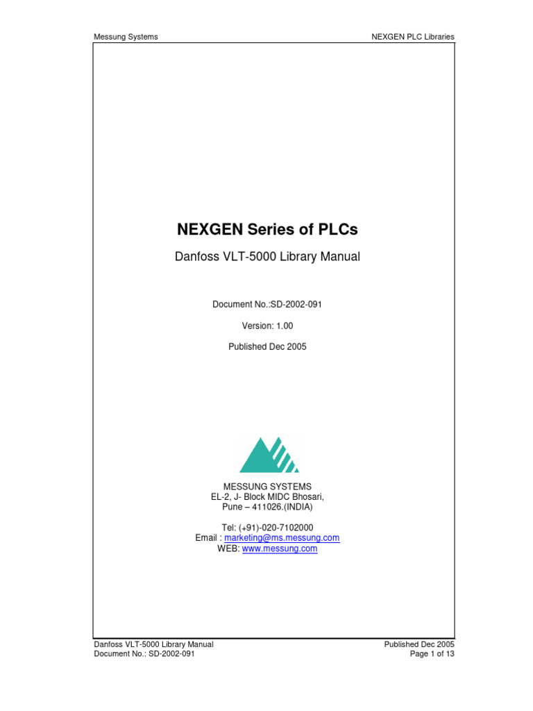 ED-2002-091 Danfoss VLT-5000 Library Manual | PDF | Boolean Data Type ...