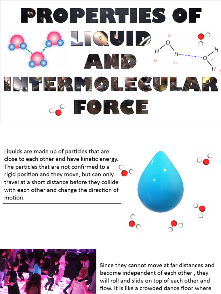 Properties of Liquid and Intermolecular Force | PDF | Liquids | Pressure