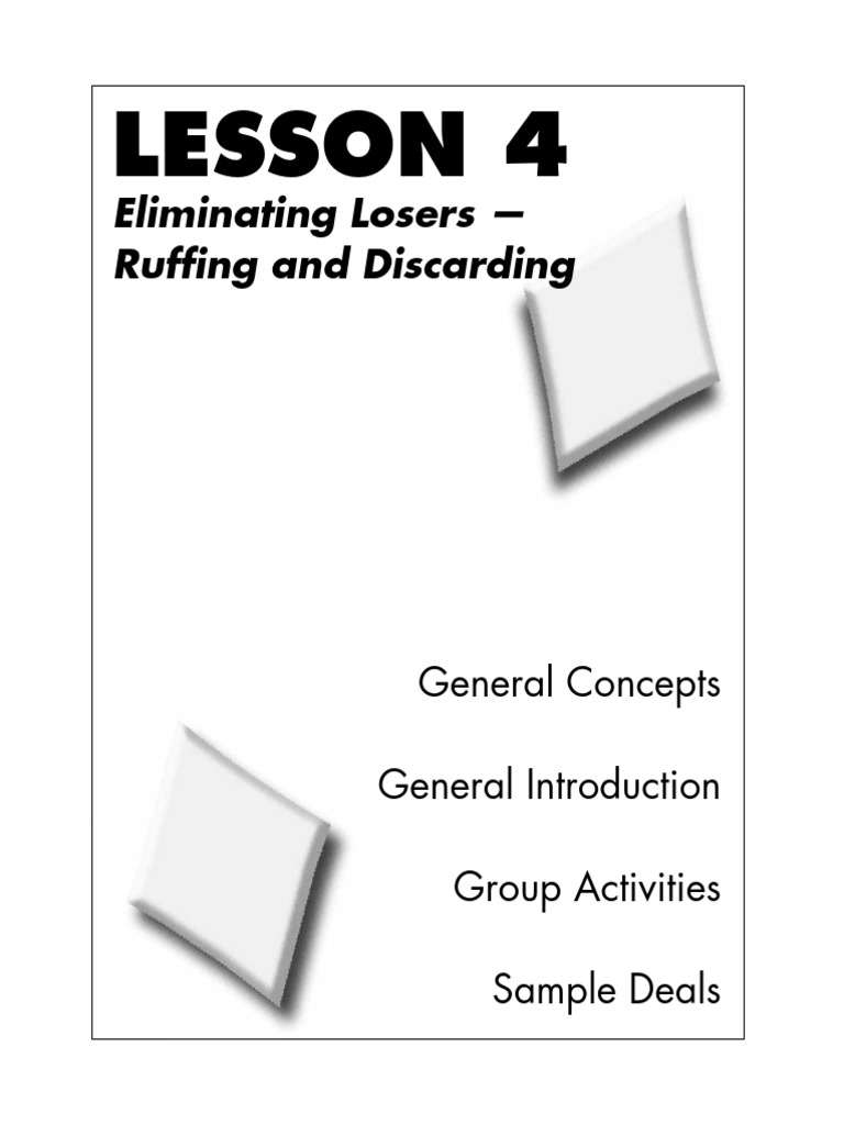 Ruffing and Discarding Losers in Bridge | PDF | Games Of Mental Skill ...