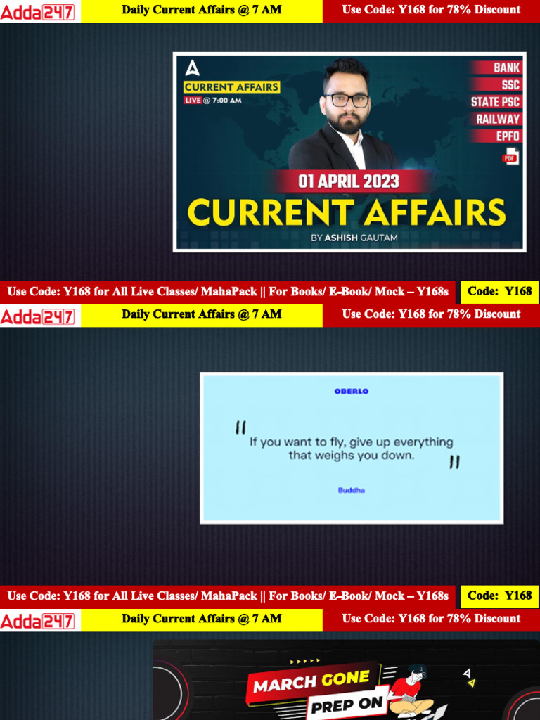Current Affair by Ashish Gautam Sir | PDF