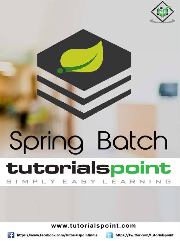 Spring Batch Tutorial Pdf Databases Class Computer Programming 3722