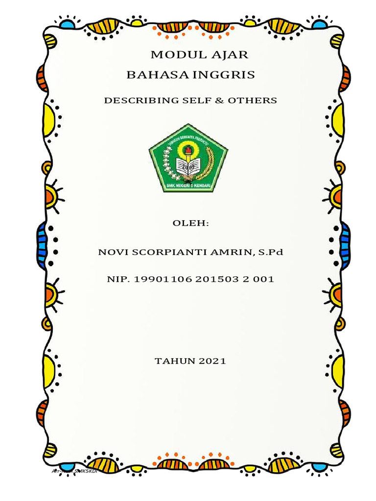 Draft Modul Ajar - Introduction Self - Others - Novi Scorpianti Amrin - 3 | PDF