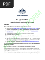 MEXT Scholarship Recommendation Form Sample | PDF