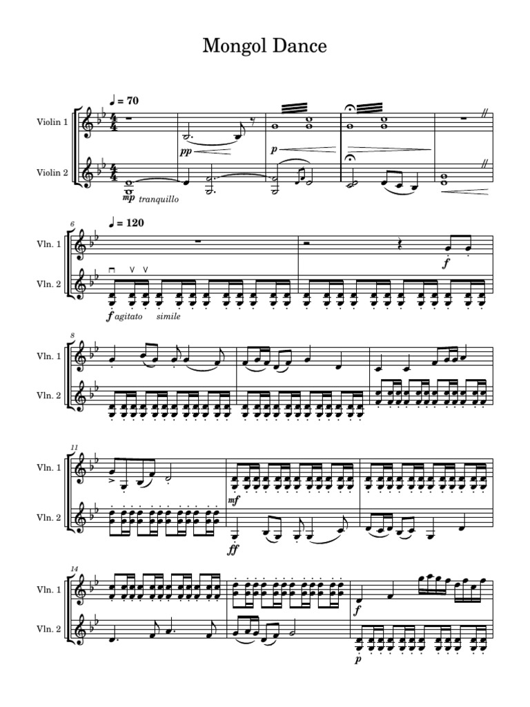 Mongol Dance: Subtitle | Download Free PDF | Musical Techniques ...