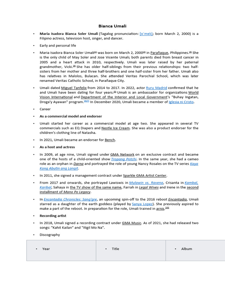 Bianca Umali | PDF