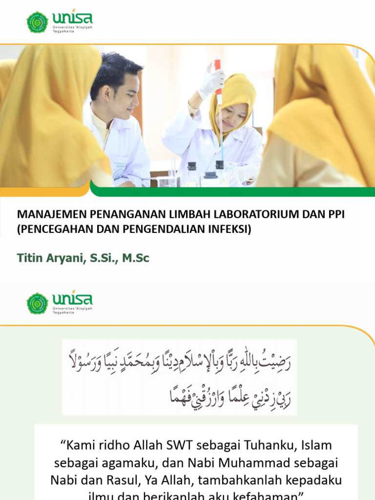 PERTEMUAN 7 Penanganan Limbah Lab PPI | PDF