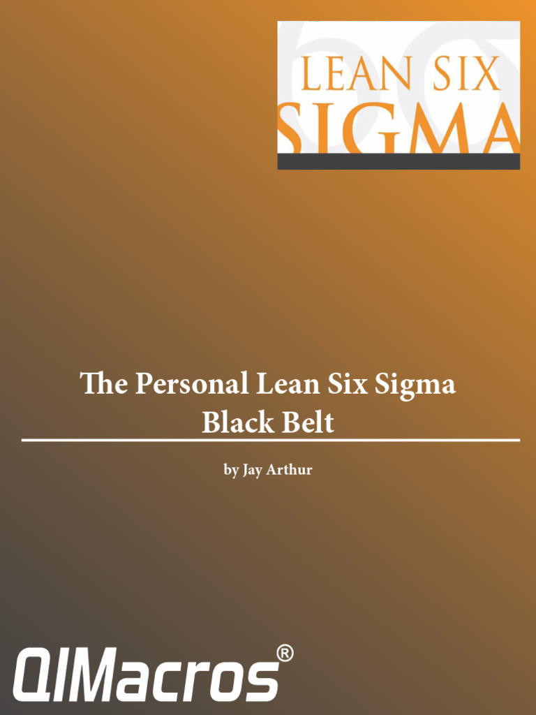 Personal Lean Six Sigma Black Belt | PDF | Six Sigma | Standard Deviation
