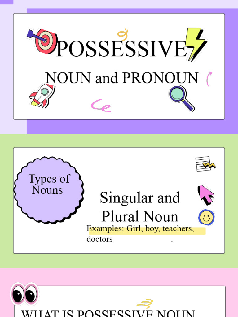 Possessive Noun and Pronoun | PDF