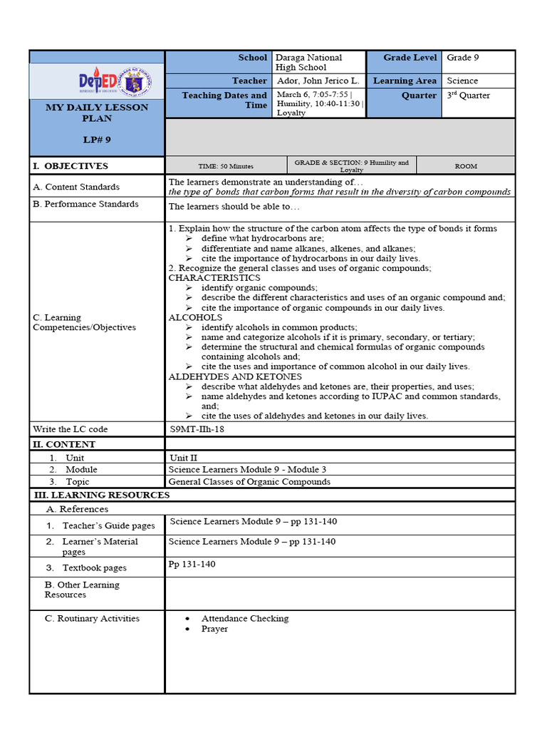 LP - ST1 | PDF | Alkane | Ketone