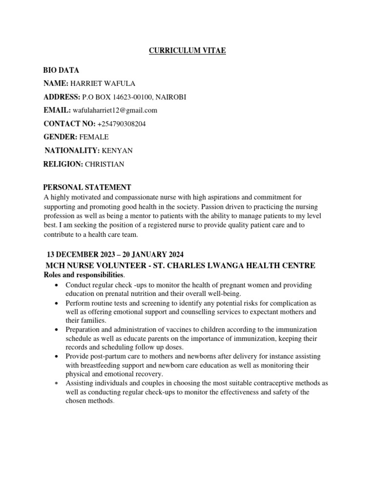 RESUME | PDF | Nursing | Childbirth