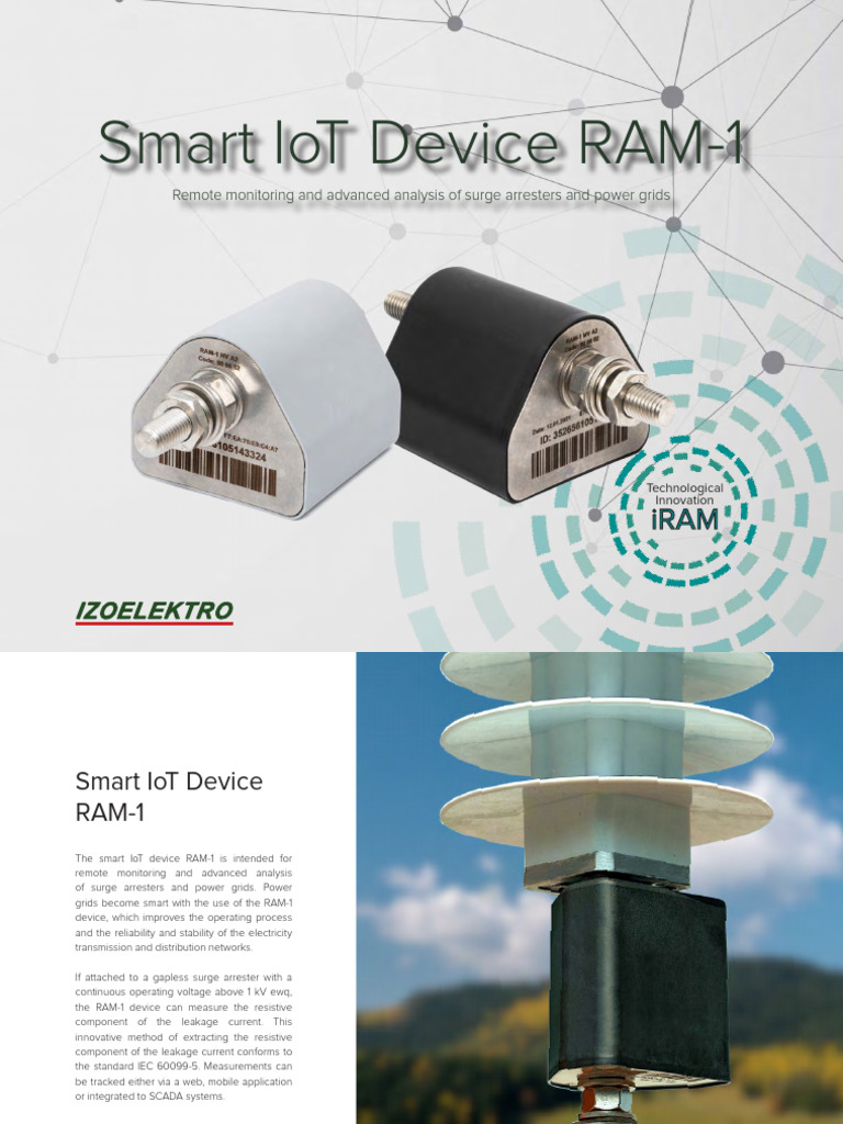 Izoelektro - Smart IoT Device RAM-1 | PDF | Internet Of Things | Electrical Grid