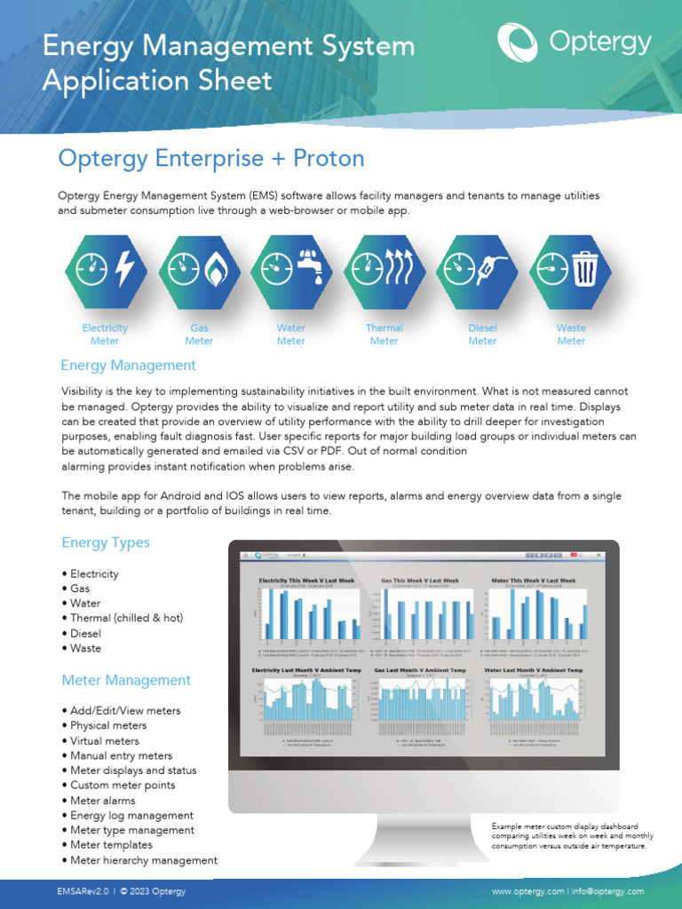 Optergy AS Energy Management System EMS Rev2 | PDF | Application ...