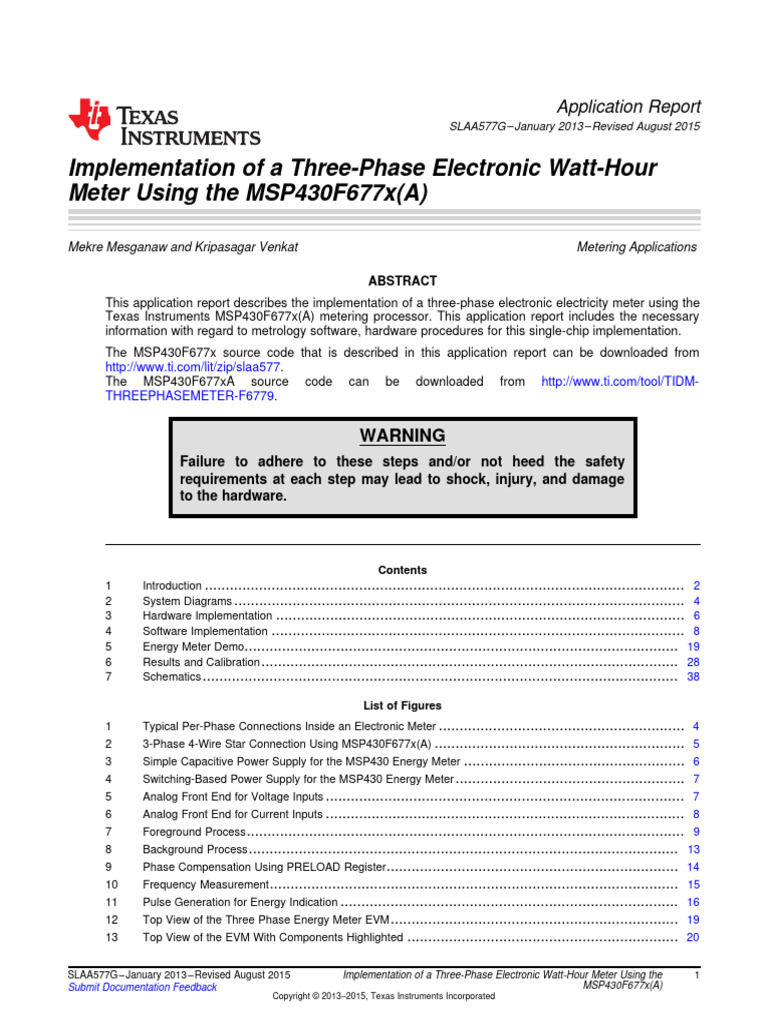 slaa577g | PDF | Power Supply | Analog To Digital Converter