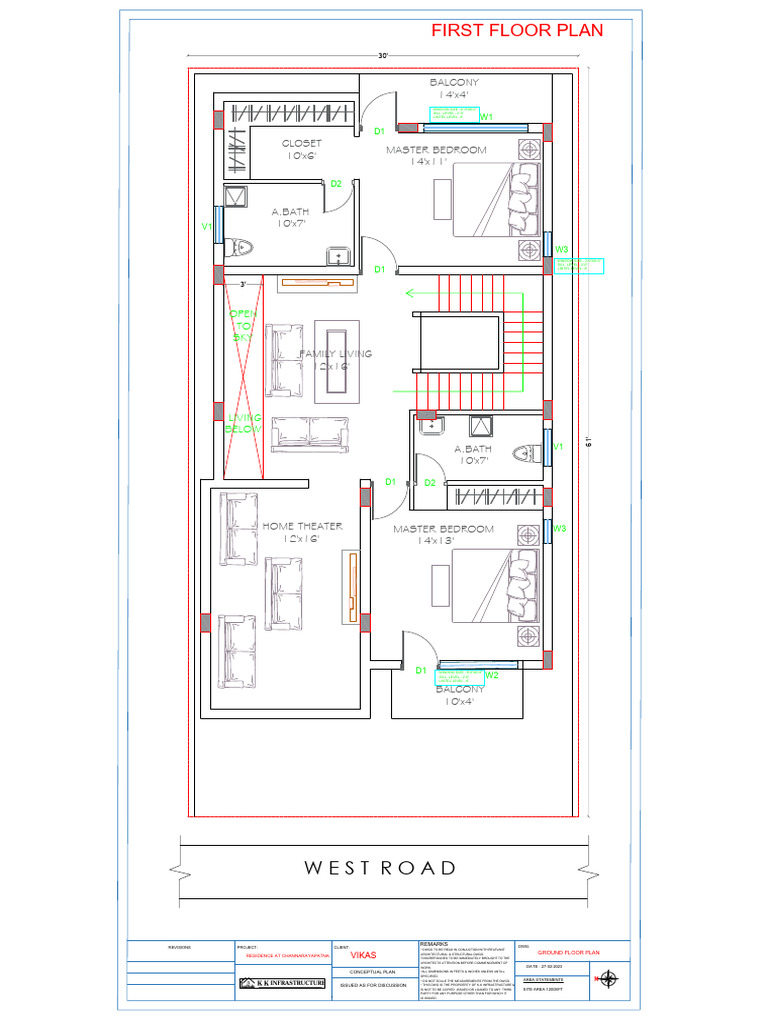 Vikas Residence FF DNW Plan | PDF | Autodesk | Computer Aided Design