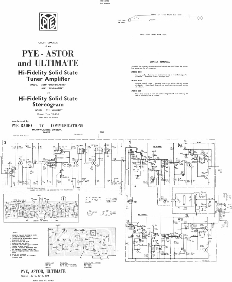 Pye Model 552 Olympic Stereogram As Well As 5010 Soundmaster and 5011 ...