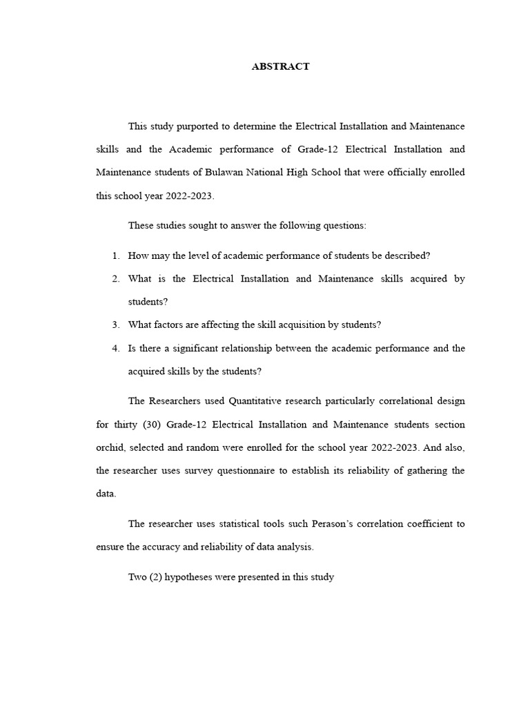 ABSTRACT | PDF | Statistics | Methodology