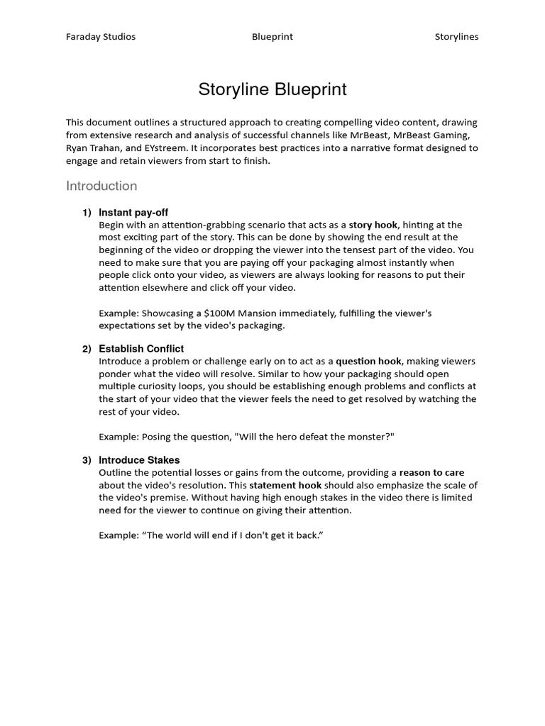 Storyline Blueprint | PDF | Narrative