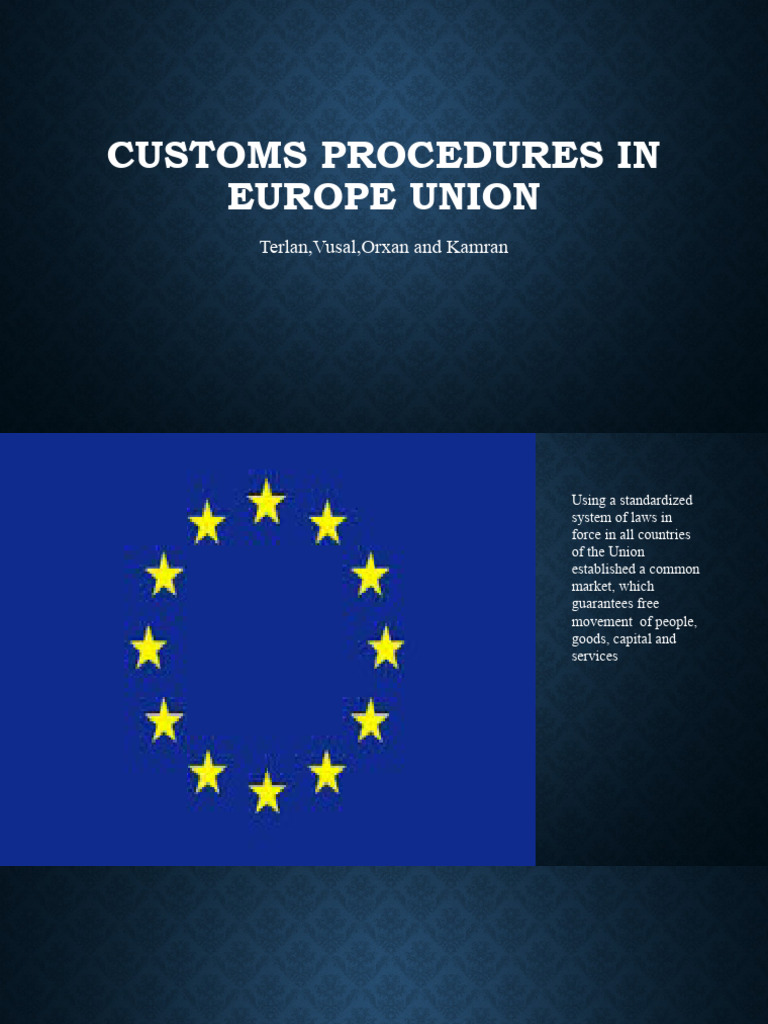 EU Customs Procedures Explained | PDF