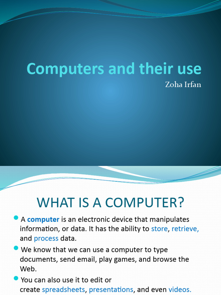Computers and Their Use | PDF | Technology & Engineering