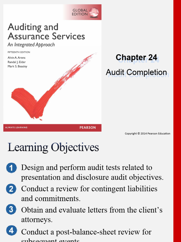 Audit Completion | PDF | Audit | Auditor's Report
