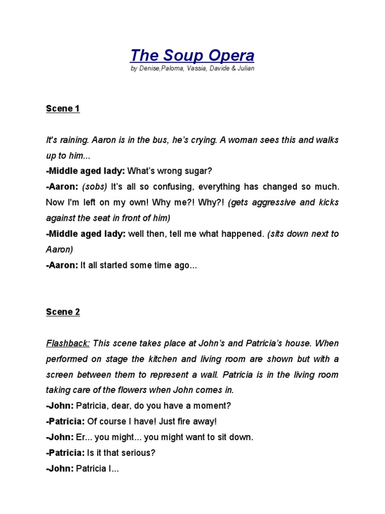 The Soup Opera: Family Secrets Unveiled | PDF | Leisure