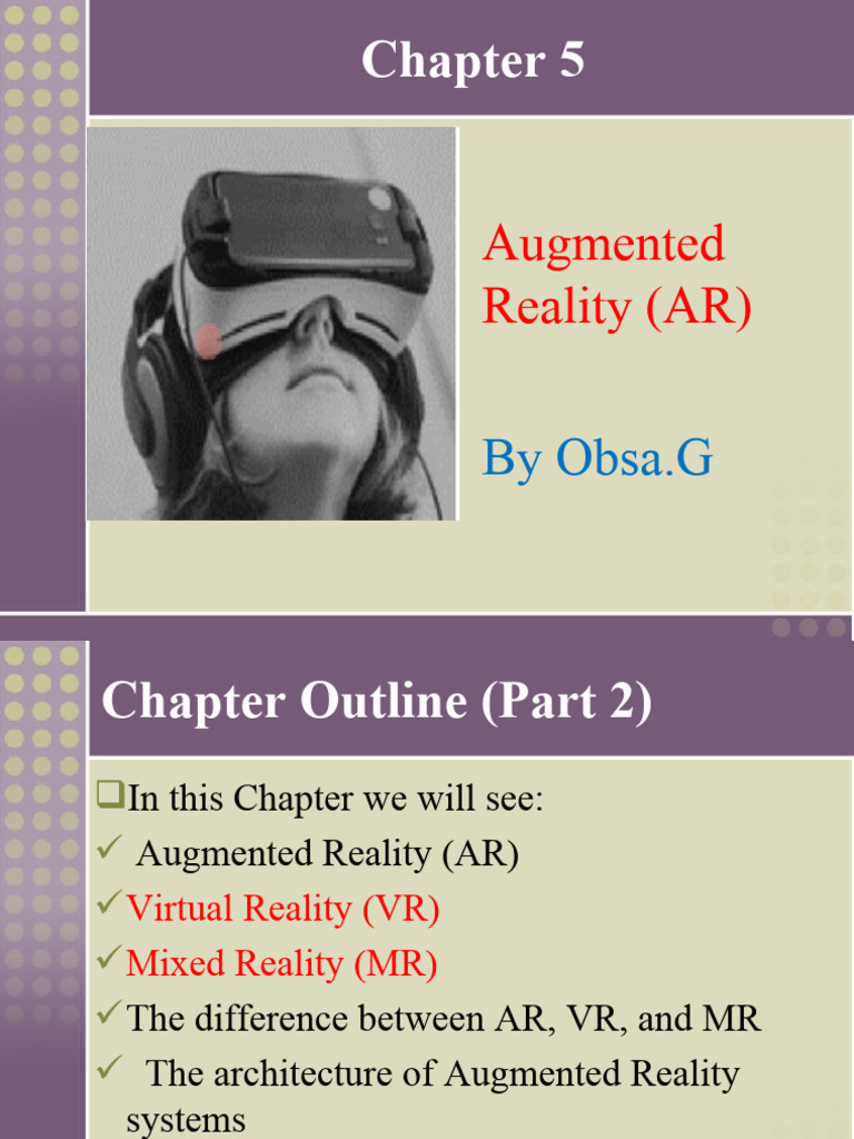 Emerging Technlogy Chapter 5 Part 2 | PDF | Virtual Reality | Mixed Reality