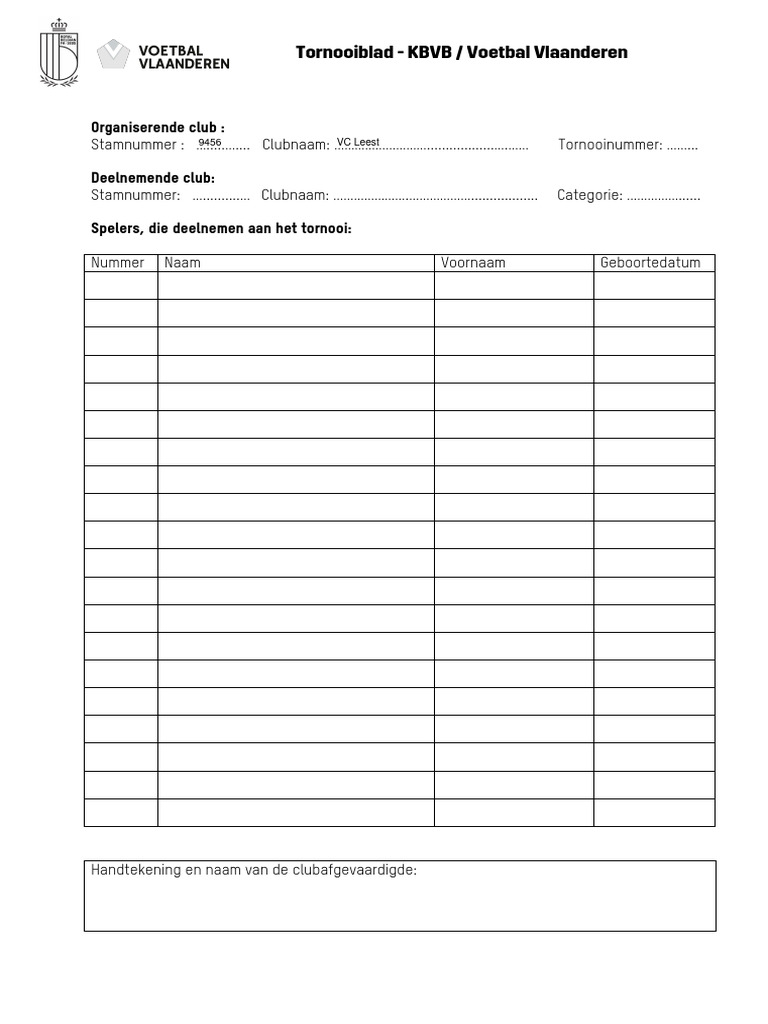 Tornooiblad | PDF