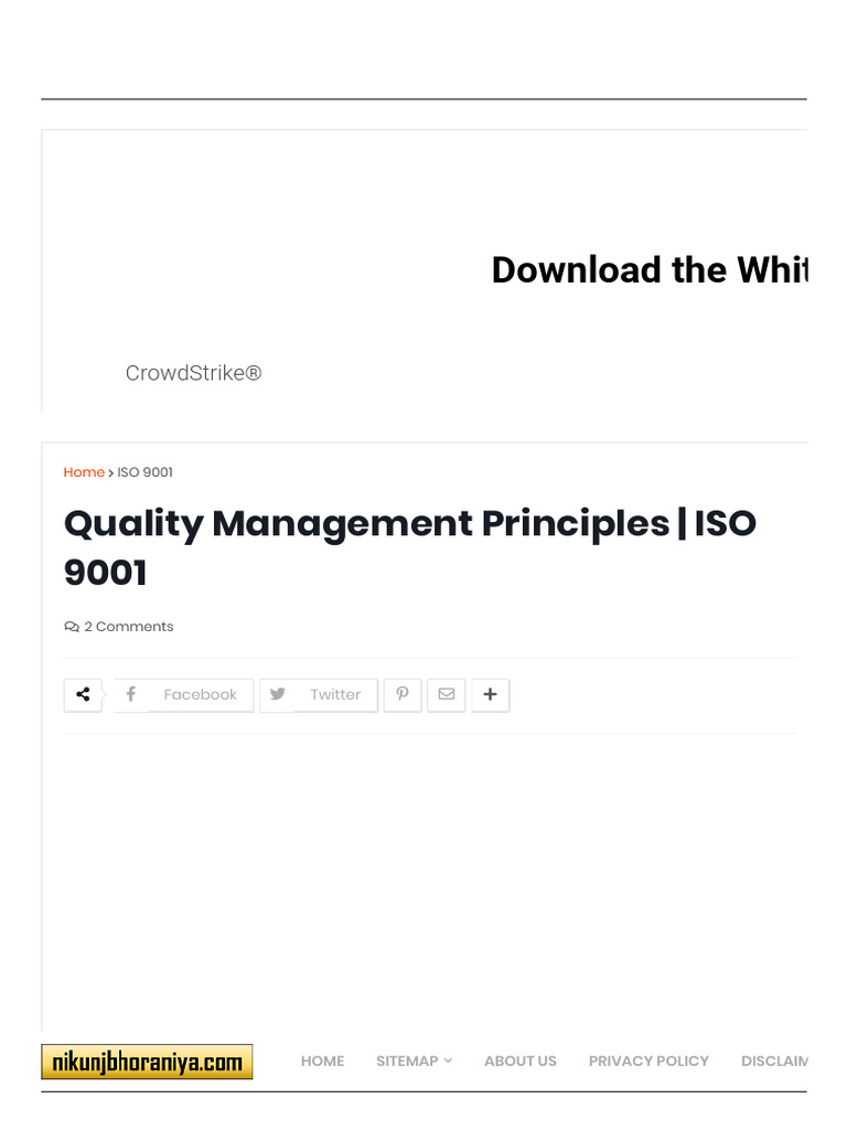 Quality Management Principles _ ISO 9001 | PDF | Quality Management ...