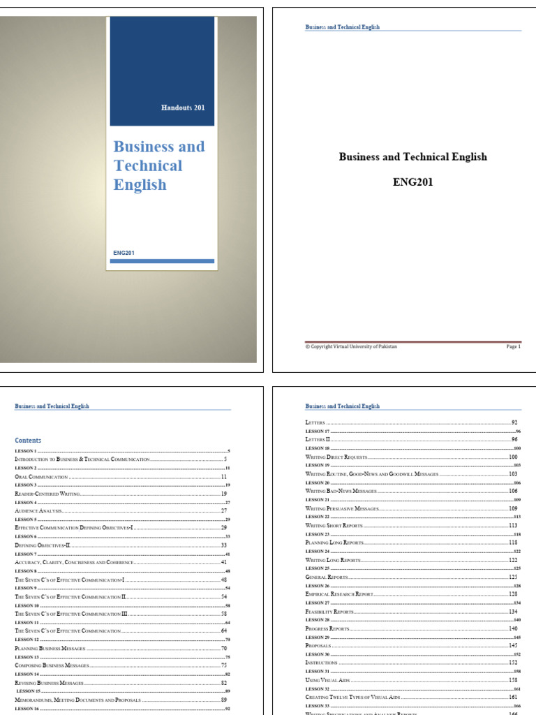 ENG201 Handouts Final | PDF | Public Speaking | Communication ENG201 Handouts Final | PDF | Public Speaking | Communication