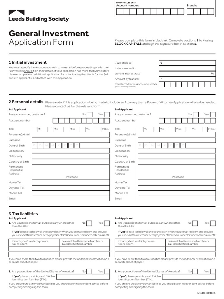 General App Form | PDF