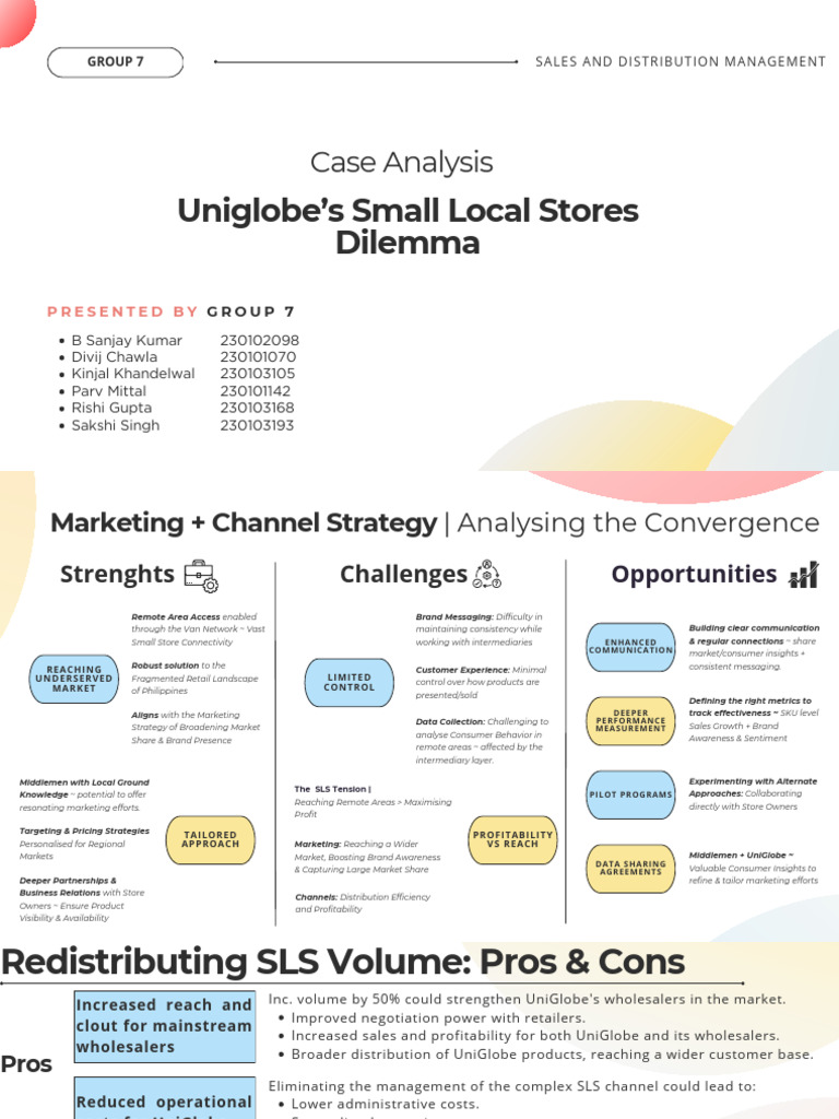 Sales & Distribution Case Analysis Uniglobe | PDF | Retail | Profit ... Sales & Distribution Case Analysis Uniglobe | PDF | Retail | Profit ...