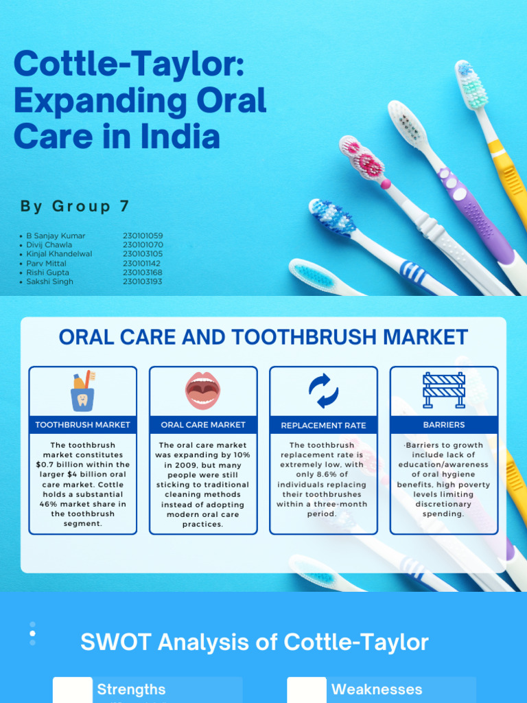 Cottle-Taylor's Oral Care Market Strategy | PDF | Marketing | Economies