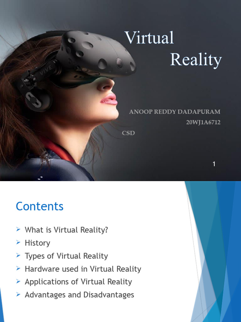 Virtualrealityppt 171006134419 | PDF | Virtual Reality | Human–Machine ...