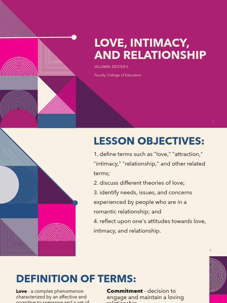 Psychology of LOVE, INTIMACY, AND RELATIONSHIP | Download Free PDF ...