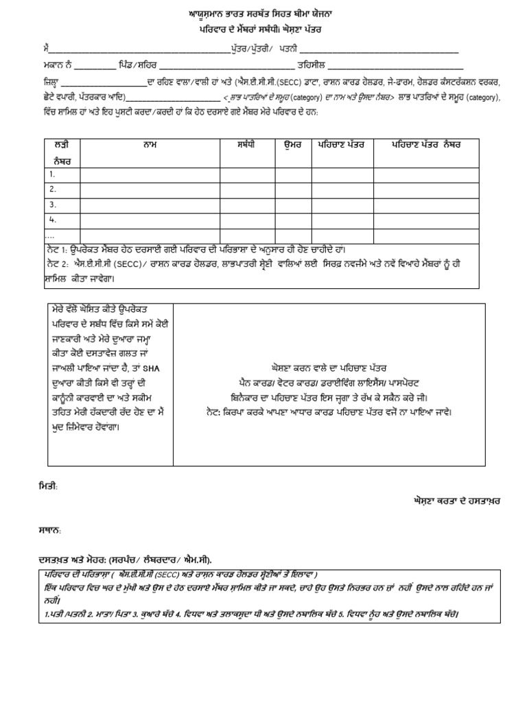 Self Declaration | PDF