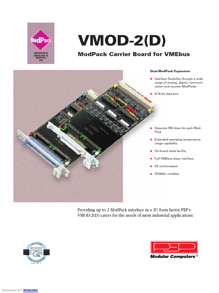 Vmod-2d Datasheet | PDF | Input/Output | Office Equipment