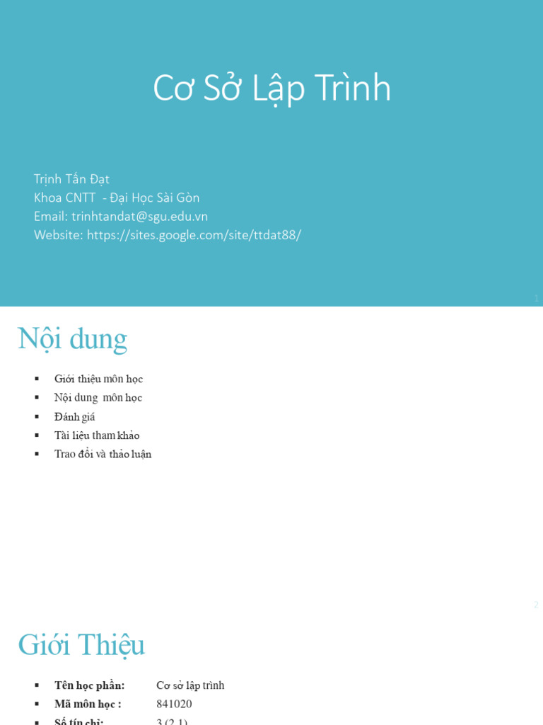 CSLT 0 GioiThieu | PDF