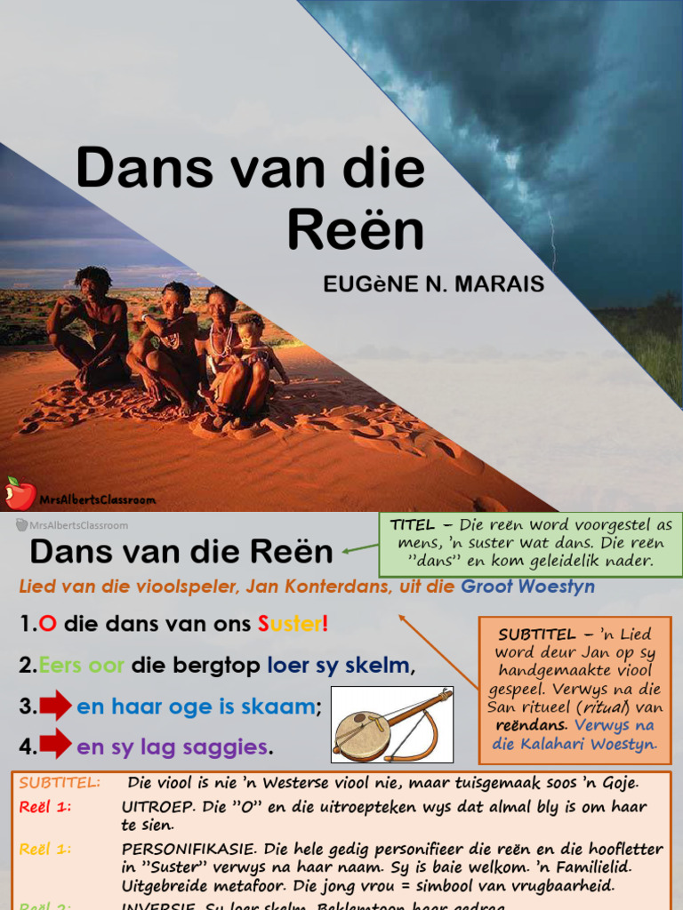 Gedig 5 Dans Van Die Reën | PDF