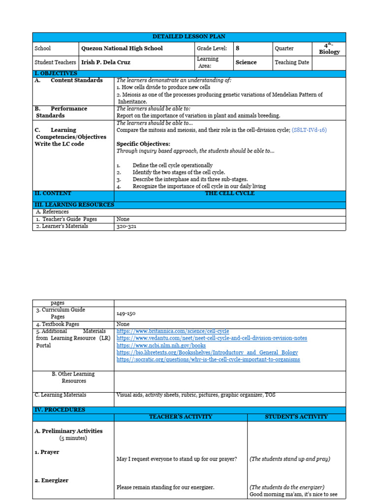 DLP - Cell Cycle | PDF | Mitosis | Cell (Biology)