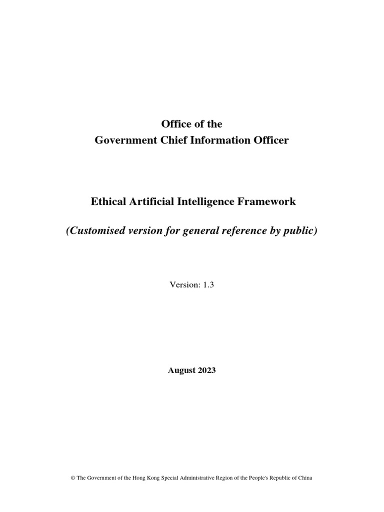 Ethical AI Framework | PDF | Artificial Intelligence | Intelligence (AI) & Semantics