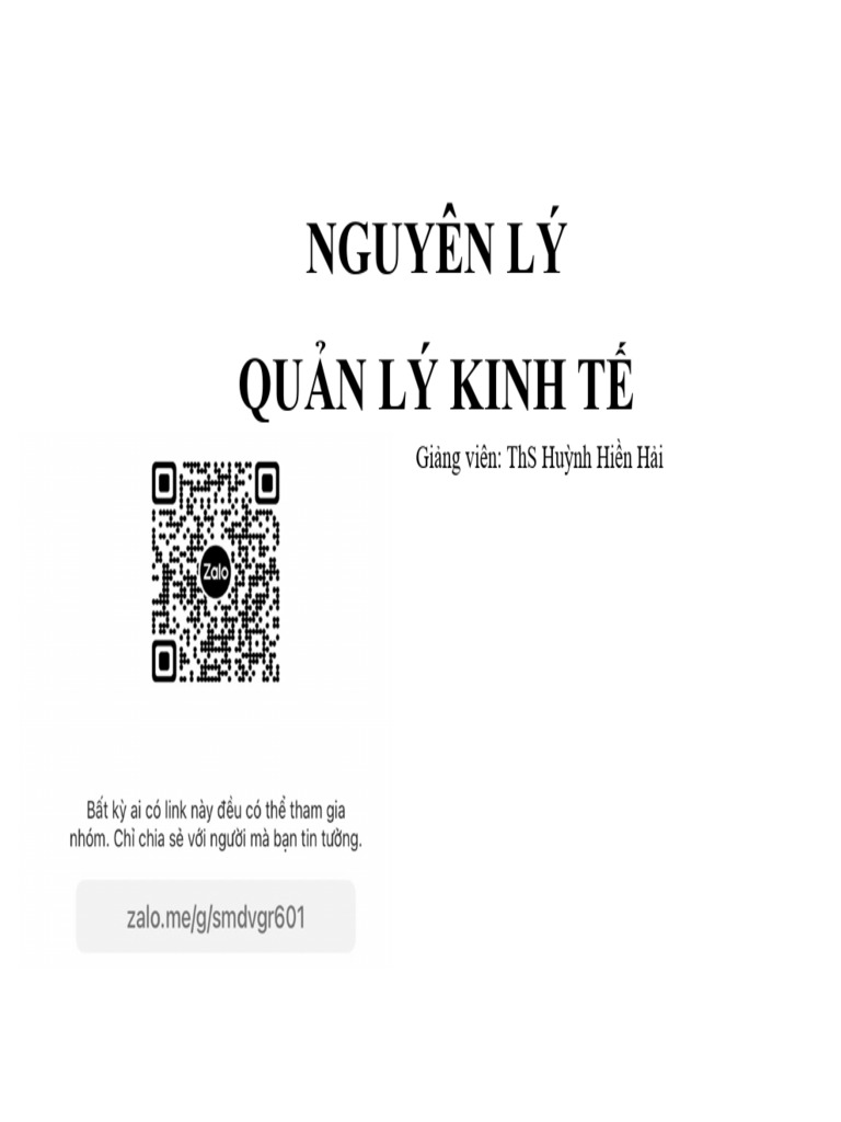 C1 Tong Quan Ve Quan Ly Kinh Te | PDF