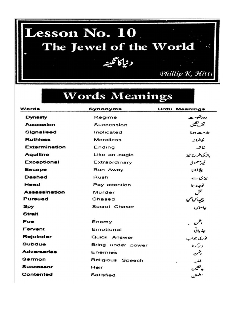 Chapter 10 English Notes 12th Class | PDF